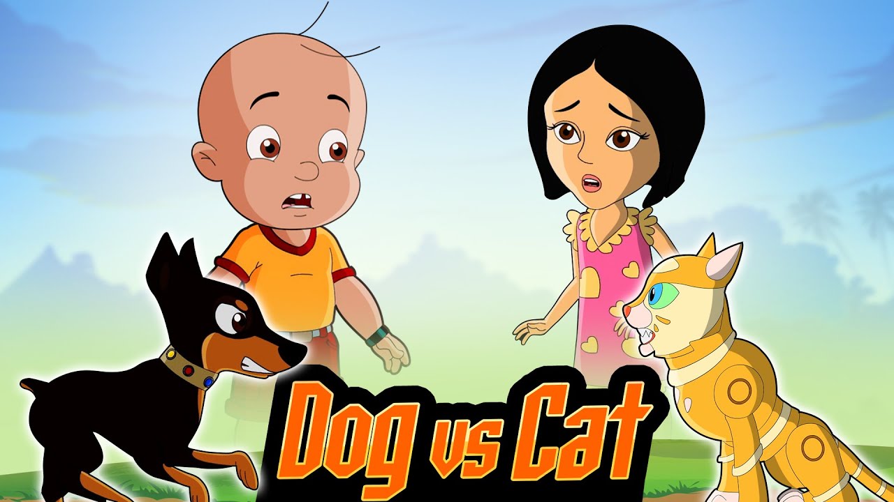 Mighty Raju - Dog vs Cat | Funny Cartoon Videos in YouTube | Hindi ...