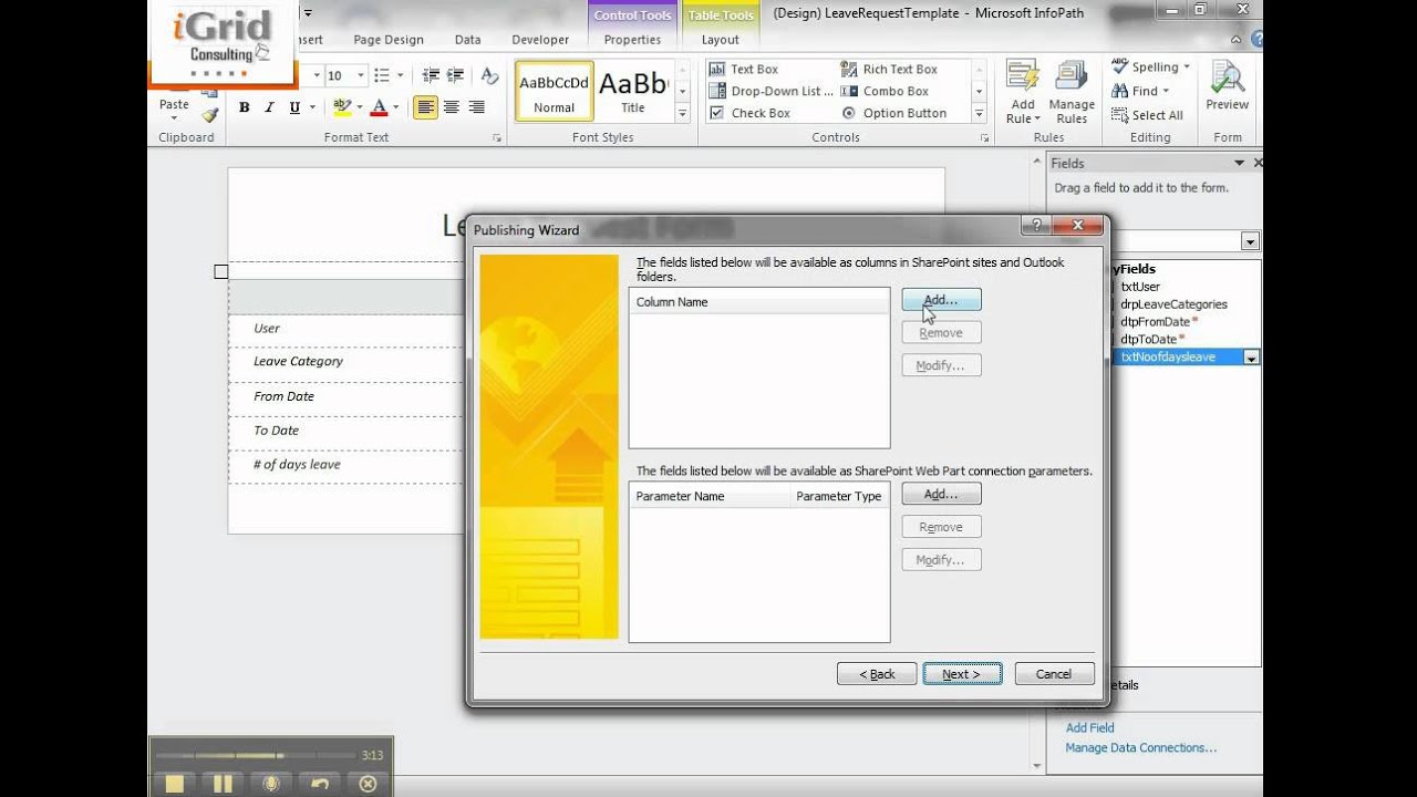 36- SharePoint 2010 - InfoPath Forms in Forms Library 4 - YouTube