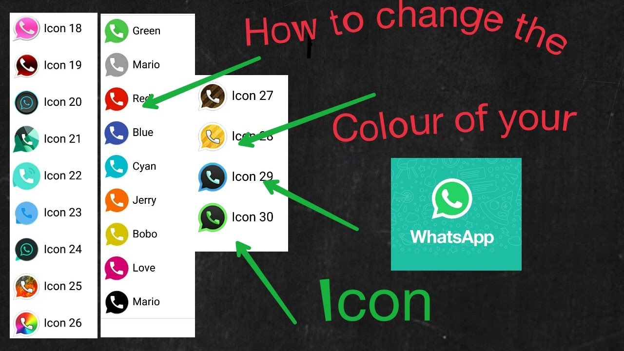 how To Change The Colour Of Whatsapp Icon whatsapp Colour Change2018 how-to-change-the-colour-of-whatsapp-icon-whatsapp-colour-change2018