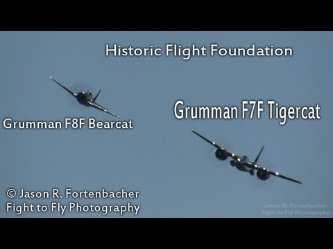 VAW - Grumman F7F Tigercat, F8F Bearcat - Historic Flight Foundation ...