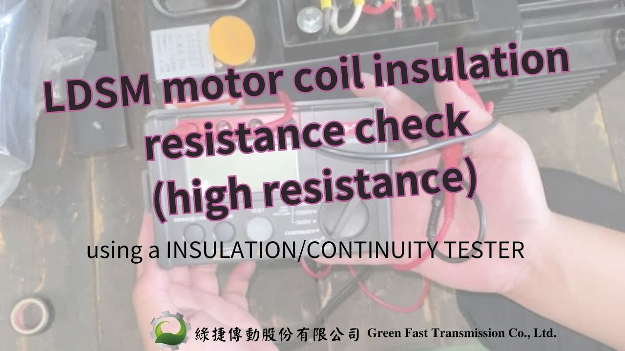 Motor coil insulation resistance check (high resistance) - YouTube