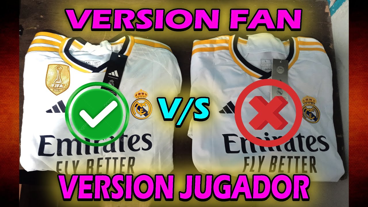 CAMISETAS VERSIÓN FAN VS JUGADOR *REAL MADRID 2024* - YouTube