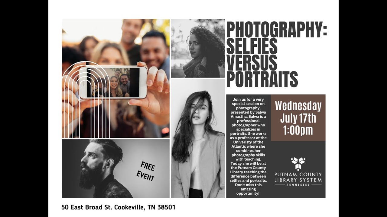 Photography: Selfies versus Portraits with Salwa Amastha! - YouTube