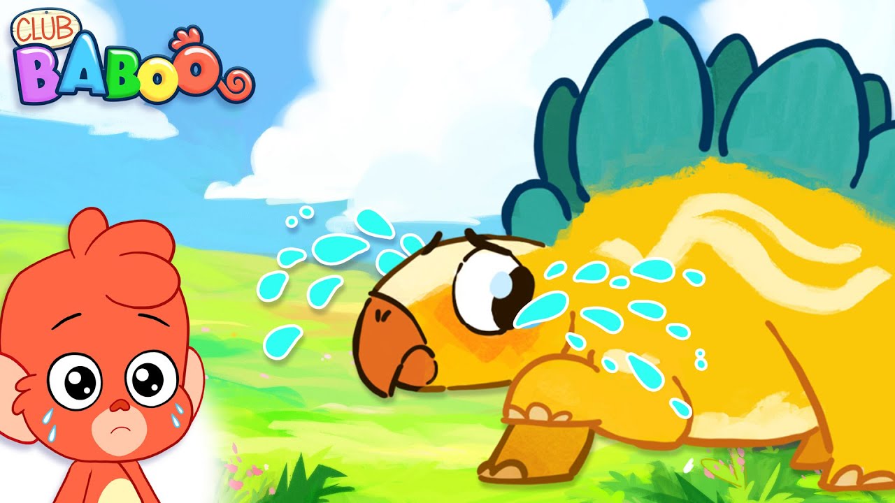 Club Baboo | Why is the baby Stegosaurus crying? | He lost his Dino ...