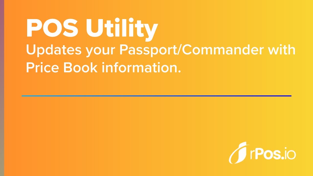 POS Utility - YouTube