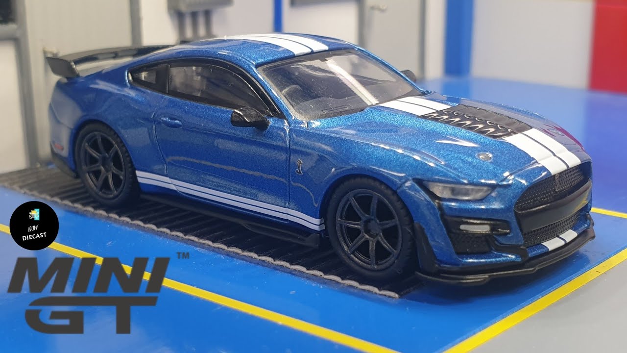 Ford Mustang Shelby GT500 Ford Performance Blue by Mini GT | UNBOXING ...
