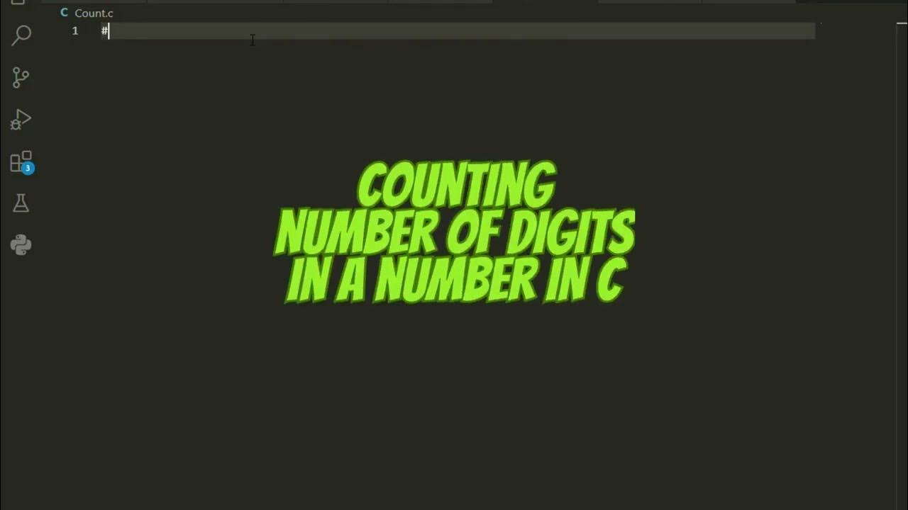 Counting number of digits in a number USING RECURSION IN C - YouTube