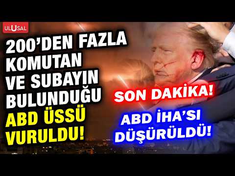 SON DAKİKA! İran ABD'yi sert vurdu! 200'den fazla komutan ve subayın yer aldığı üsler alev alev!