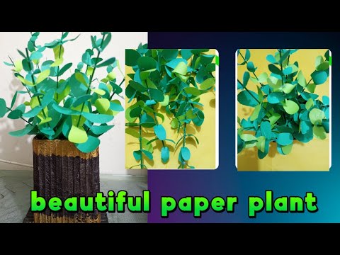 "Diy paper plant".Increase your home decoration with paper.Everyone can ...