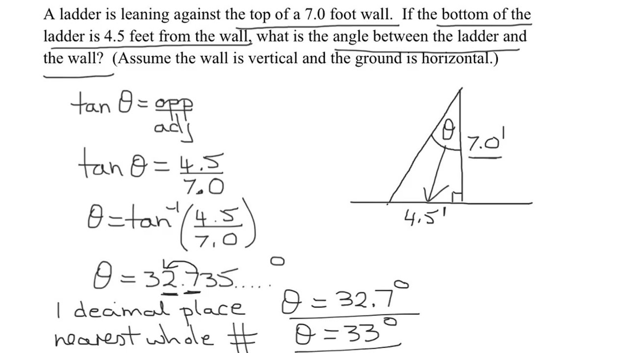 Application Problem Involving A Ladder Find An Angle Given Two Sides application-problem-involving-a-ladder-find-an-angle-given-two-sides