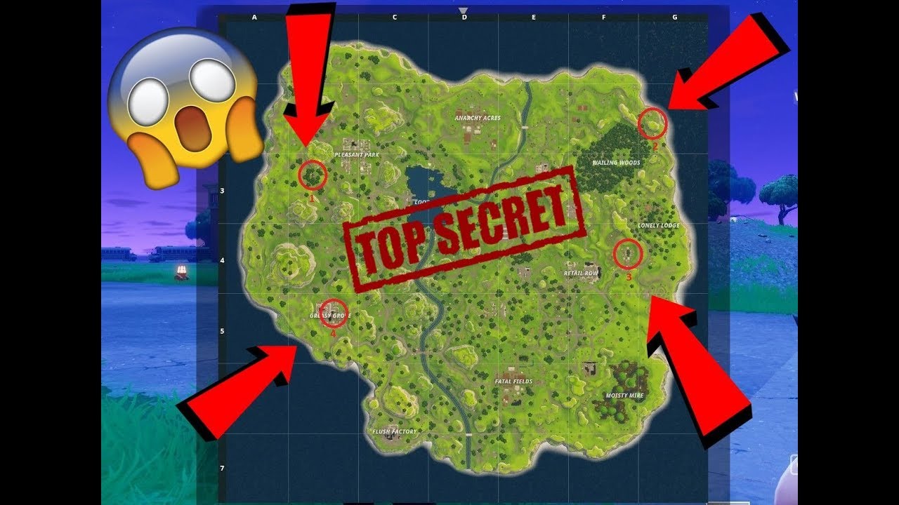 SUPER SECRET SPOTS IN FORTNITE!!!!! - YouTube