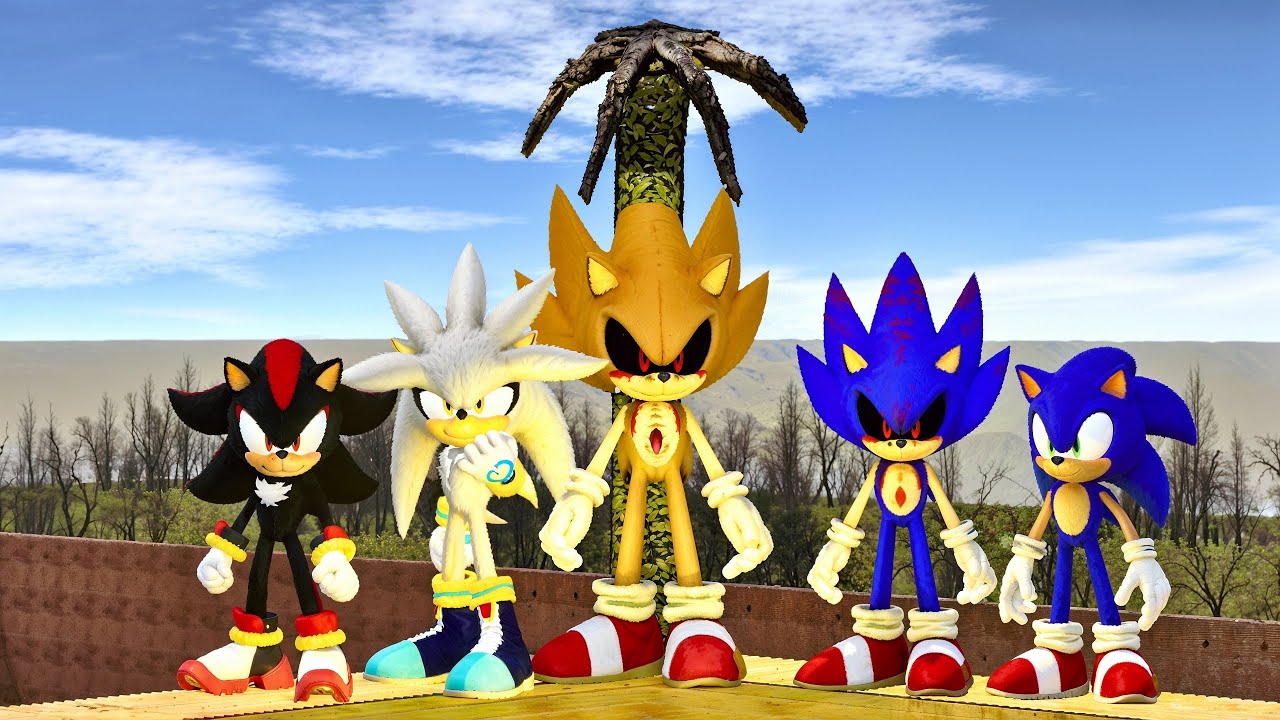 NEW SIZE COMPARISON SHIN SONIC TEAM | Garry's Mod#shinsonic - YouTube