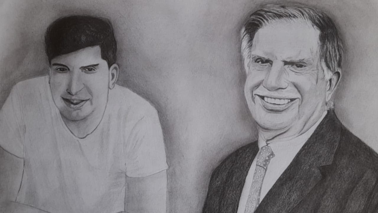 Ratan tata sketch // Ratan tata sir the great icon - YouTube