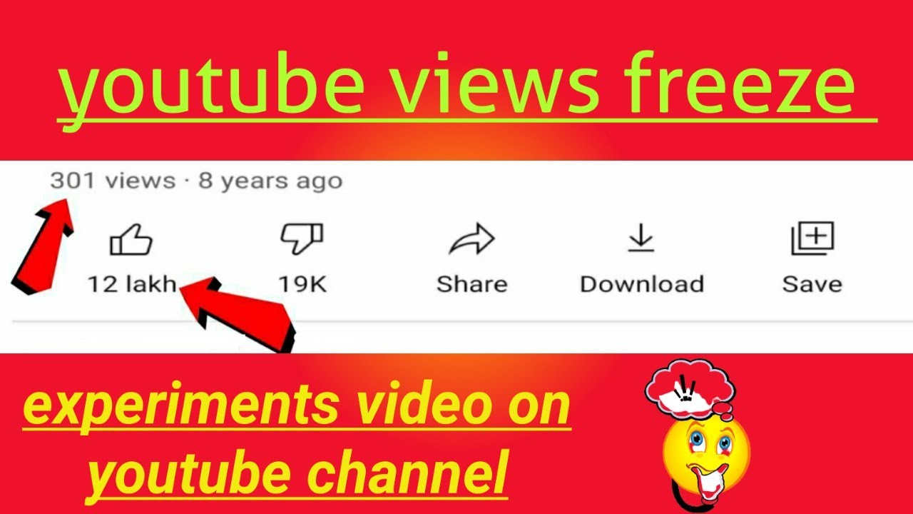 Why do YouTube Views Freeze at 301 | 301 Views Mystery | Experiments ...