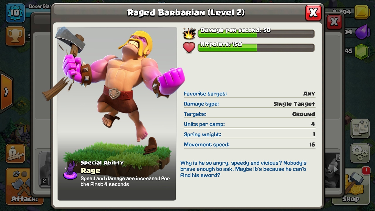 Raged Barbarians In Action! Clash Of Clans - YouTube