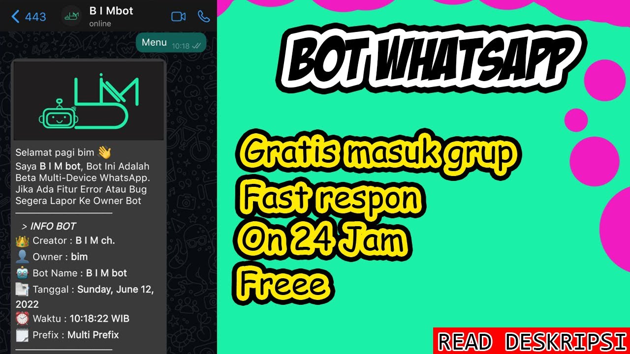 Bot Wa Gratis Masuk Grup Terbaru!!! - YouTube