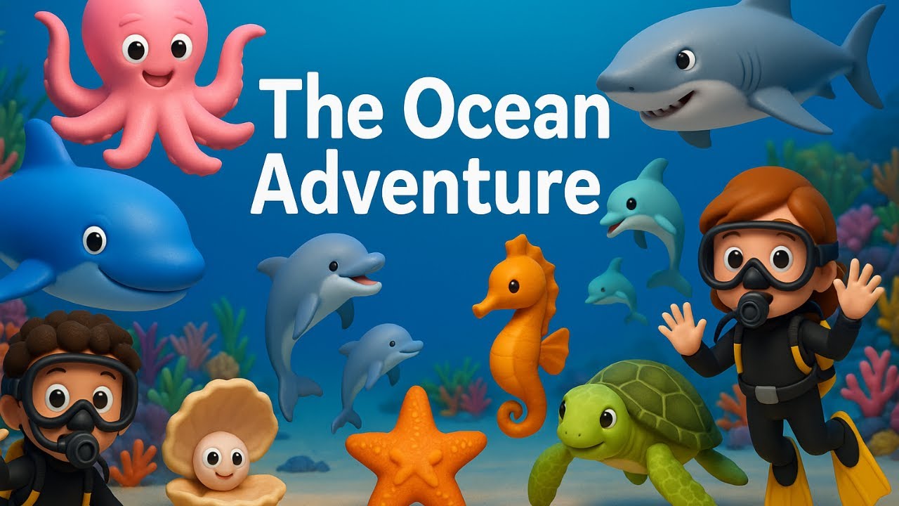 Ocean Animals for Kids,The Ocean adventure |Nursery Rhyme about ocean ...