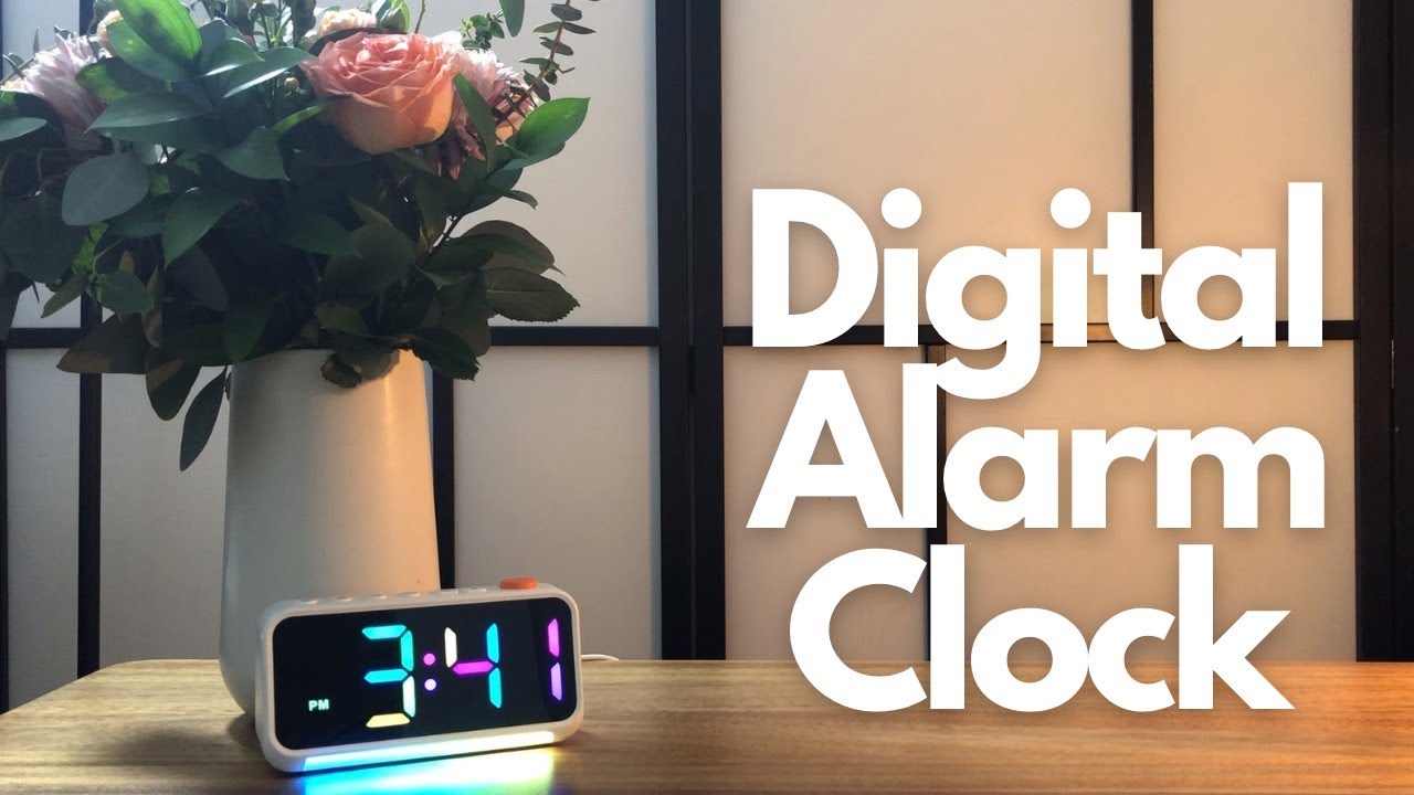 Colorful LED Display Digital Alarm Clock - YouTube
