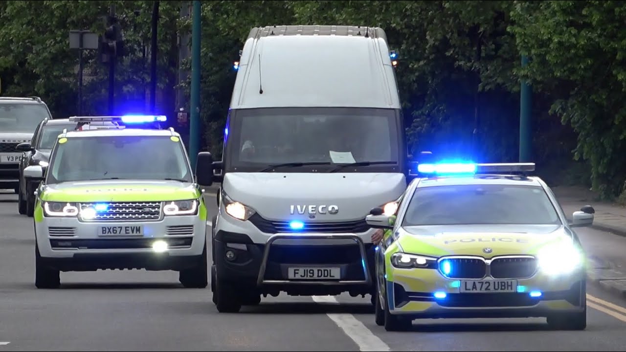 **HIGH-RISK** James Harding, CAT-A prison convoy travelling through ...