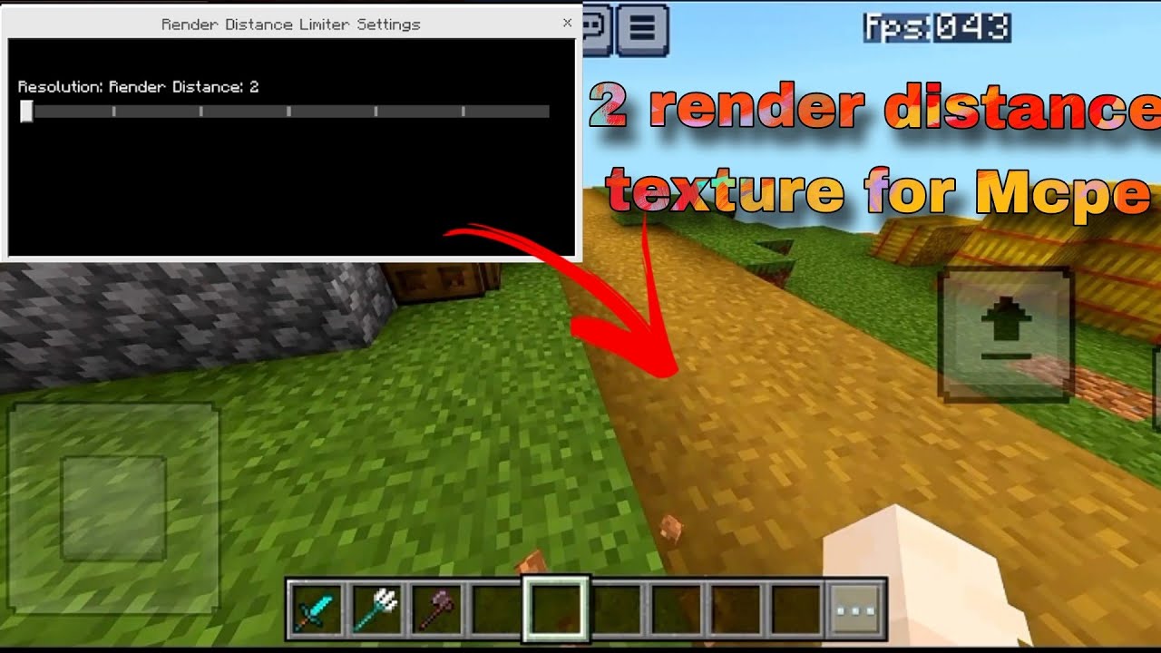 Minimum render distance 2 texture pack for Mcpe 1.21! - YouTube