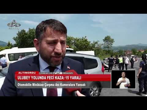 Ulubey yolunda feci kaza 14 yaralı I Ordu Altaş TV - 8 Haziran 2021