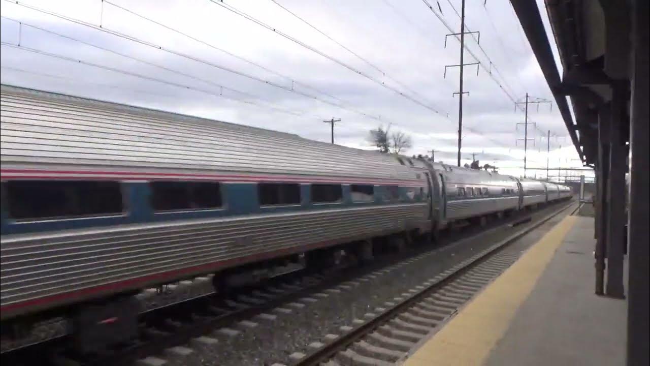Amtrak Northeast Regional Train at Croydon Station - YouTube