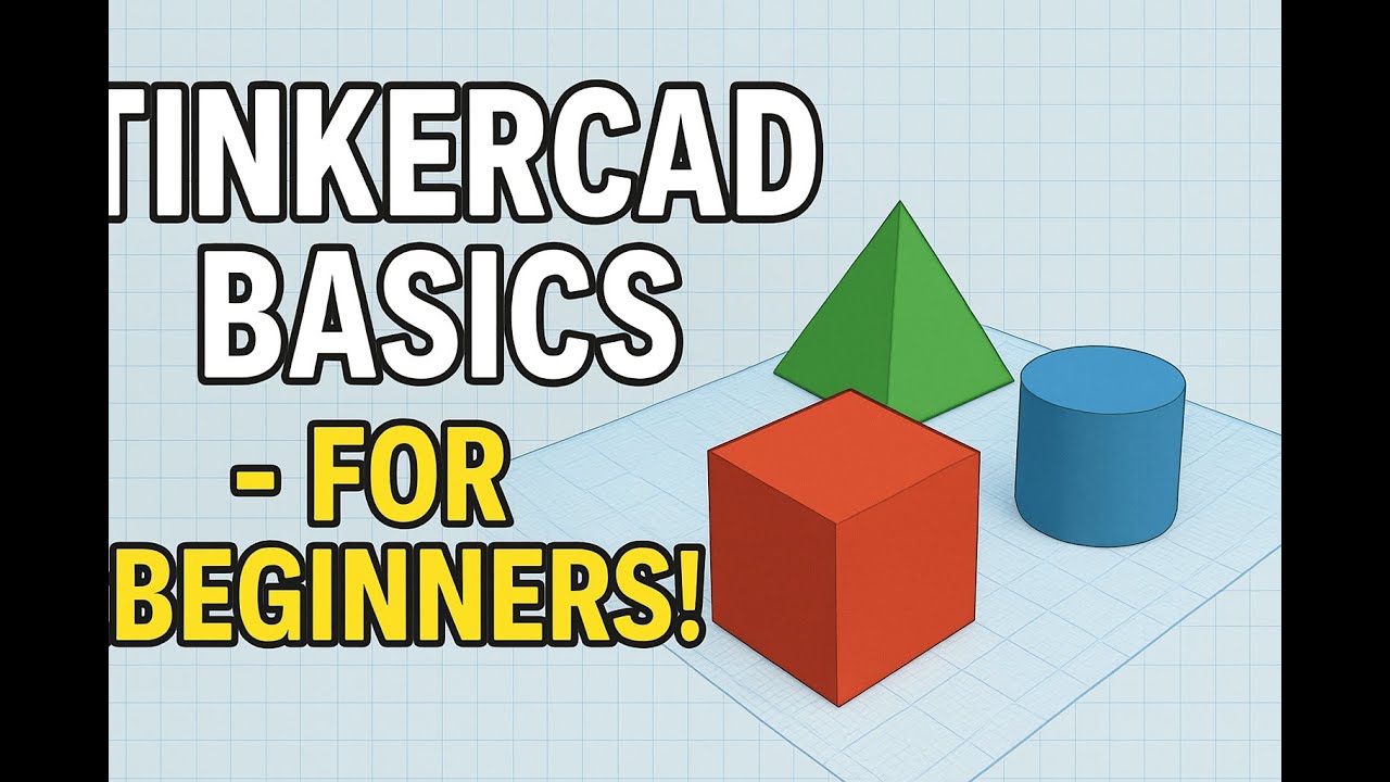 Tinkercad Basics - Lesson 1 - Intro to Tinkercad the very Basics - YouTube