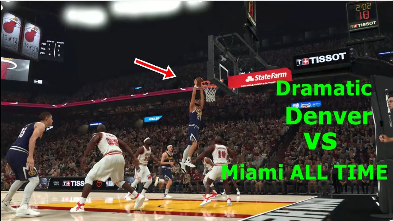 Denver Nuggets vs Miami ALL - TIME Heat DRAMATIC Over TIme Nba Game ...