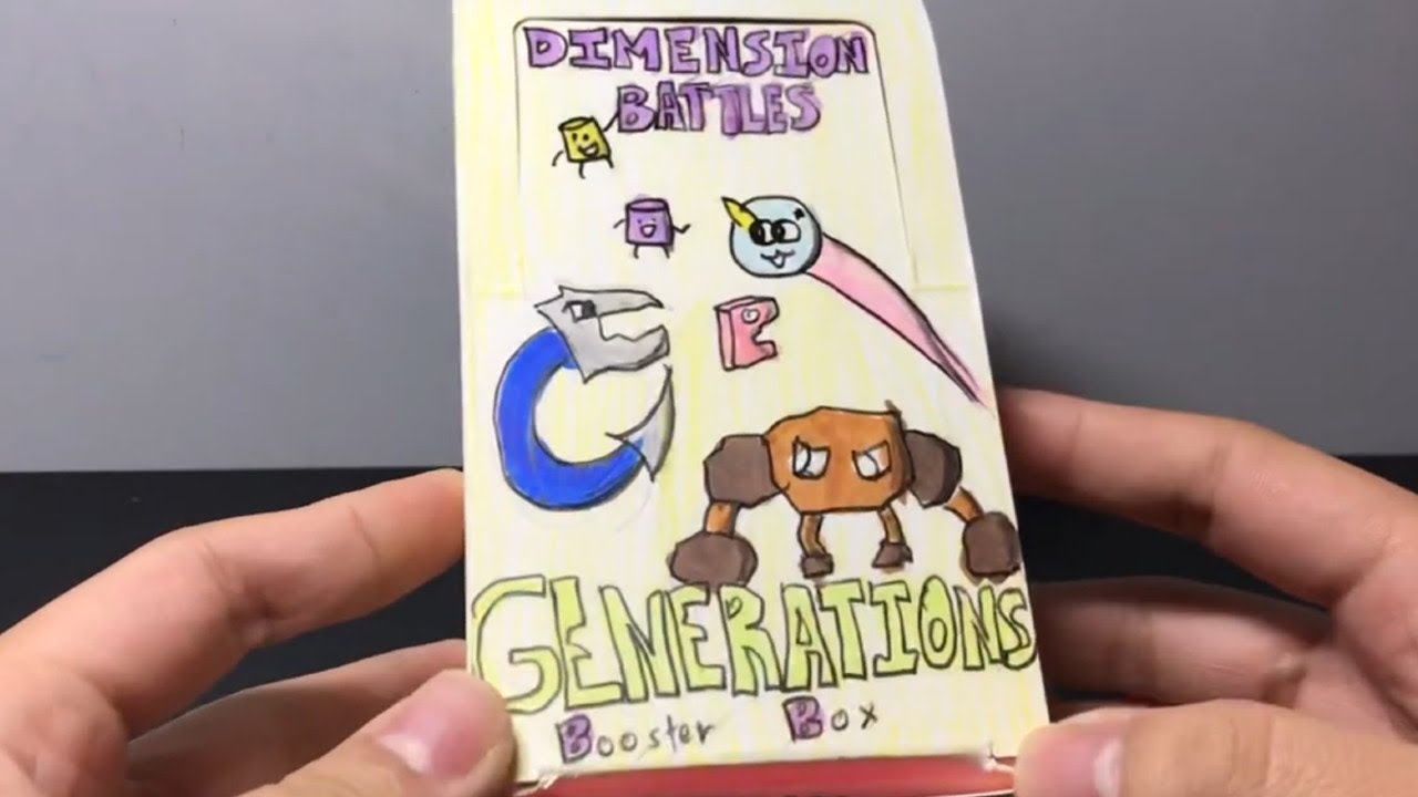 Homemade tcg: Generations Booster Box (Dimension Battles) - YouTube
