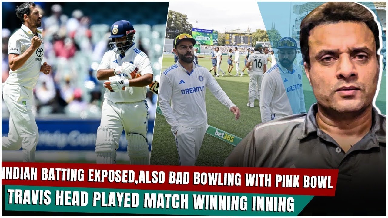 Indian batting exposed,also bad bowling with pink bowl,Travis Head ...