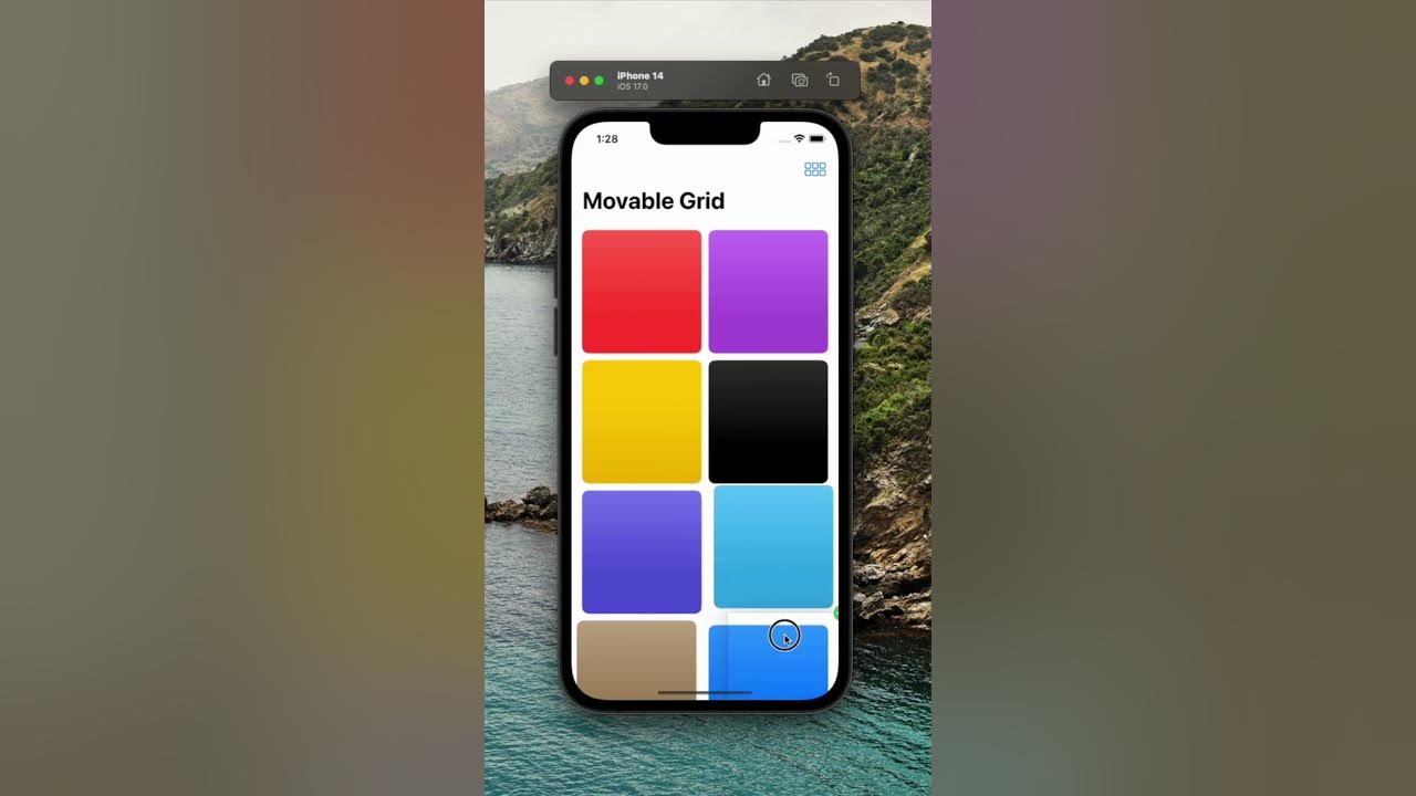 Movable Grids (Drag & Drop) #SwiftUI - YouTube