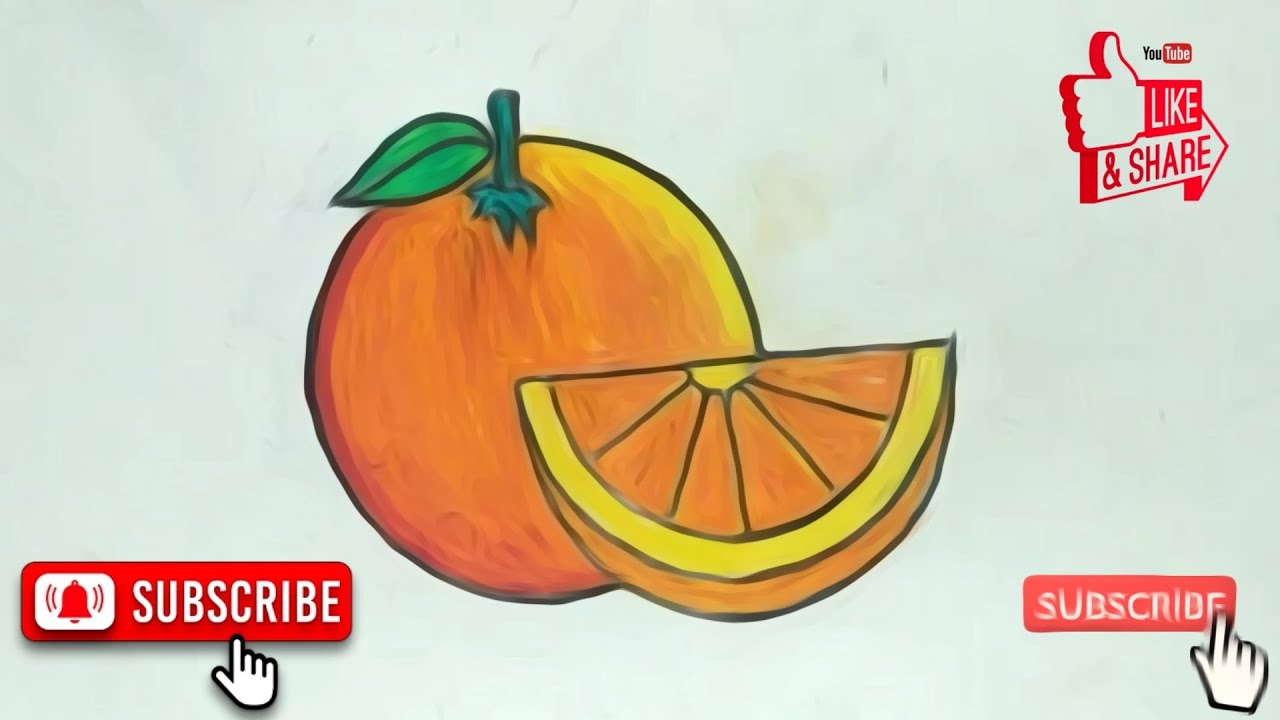 How to Draw a Orange || Orange Drawing Easy || @RashmiRioArt - YouTube