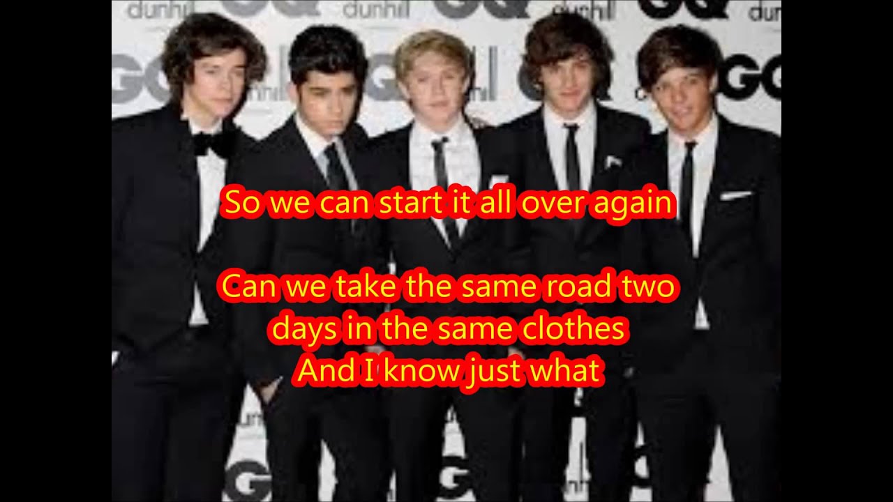 One Direction-Over Again Lyrics - YouTube