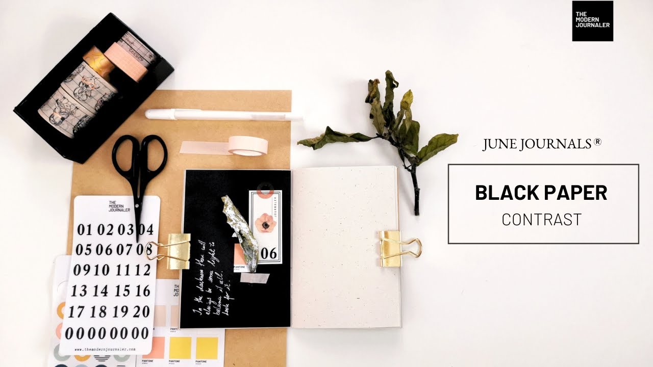 30 Ways to fill a journal: Black Paper - YouTube