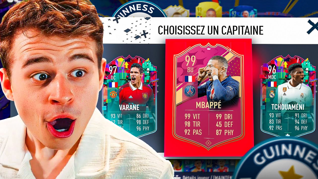 MBAPPÉ 99 QUI TOMBE!! 129 OU 130 WORLD RECORD DRAFT!! - YouTube