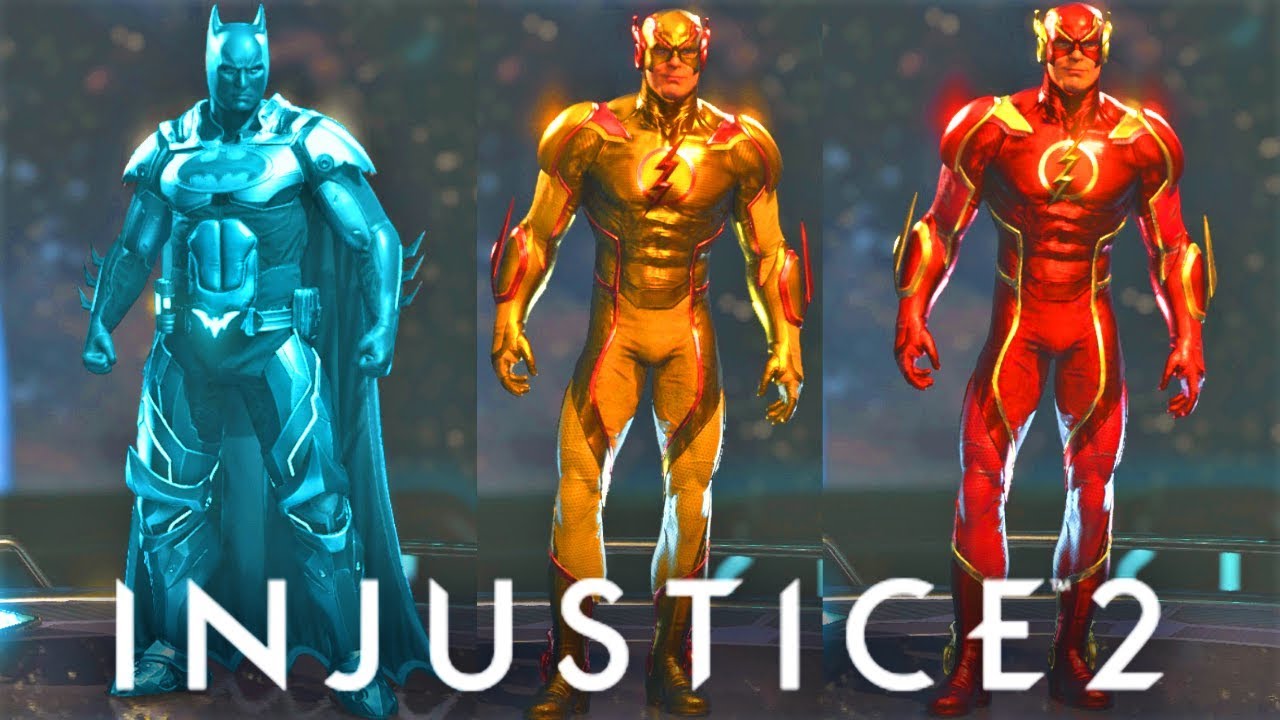 INJUSTICE 2 - ALL NEW Nth METAL SHADERS!!!!!! FLASH NEON RED/YELLOW ...