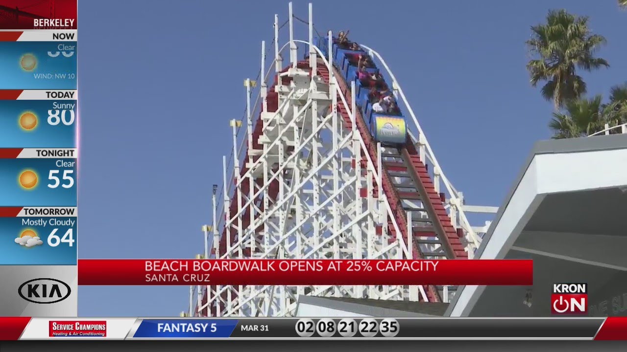 Santa Cruz Beach Boardwalk rides are back - YouTube