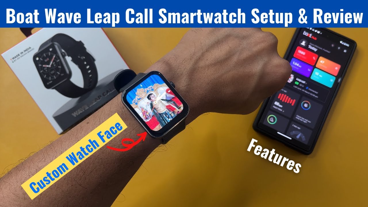 Boat Wave Leap Call Smartwatch Setup & Review in Hindi - YouTube
