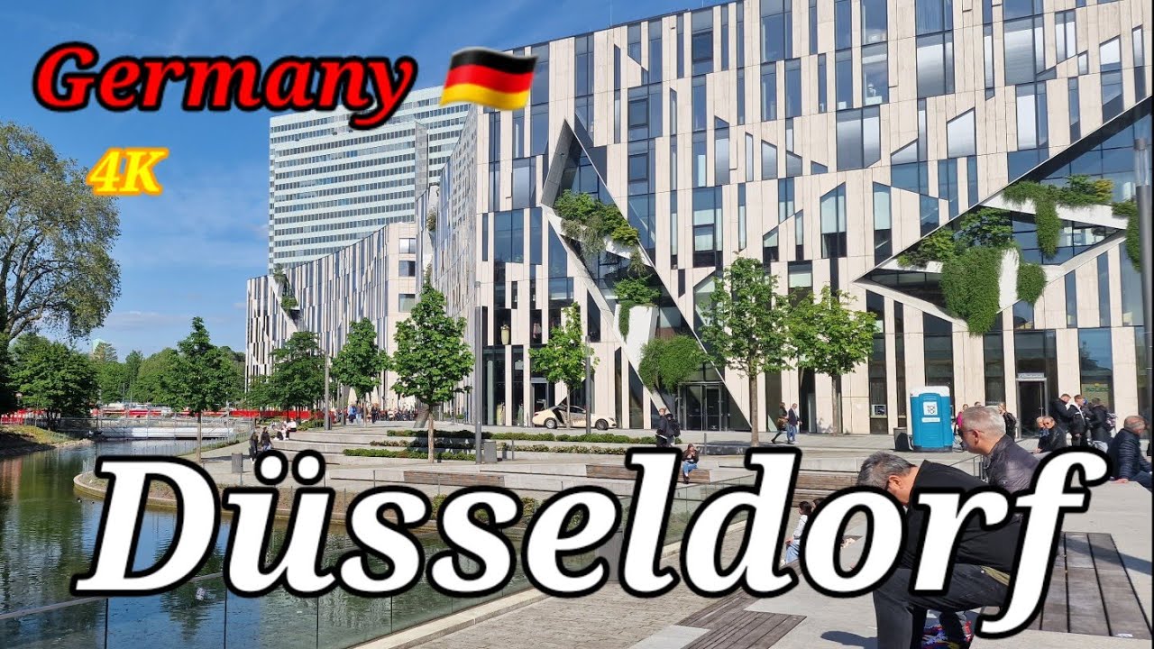 Düsseldorf City, Germany/ Tour in Düsseldorf NRW in Deutschland 4k ...