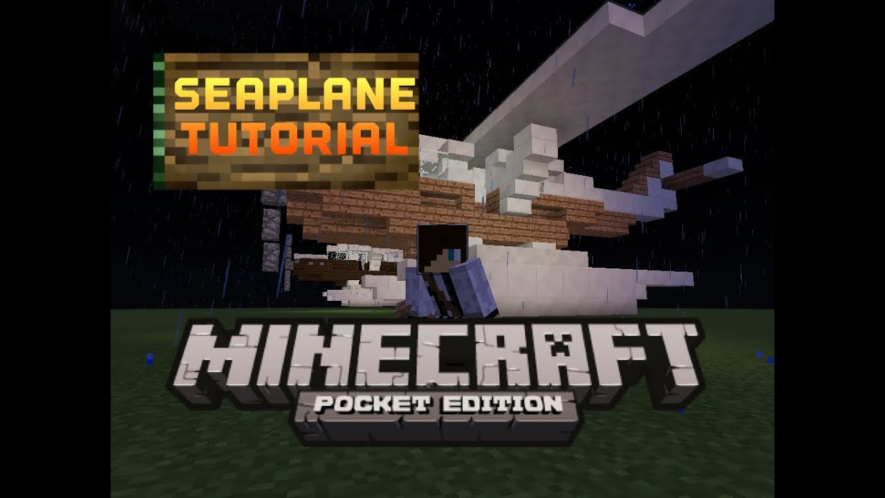 Minecraft PE: SeaPlane Tutorial - YouTube