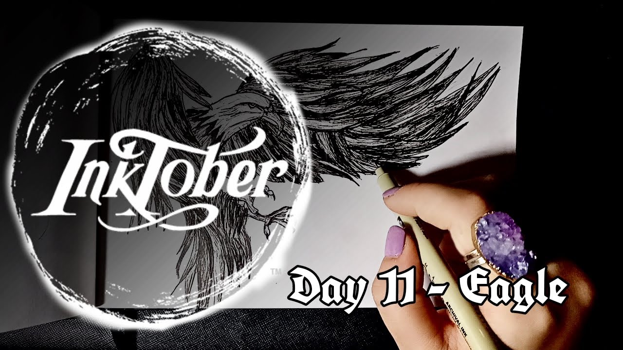 INKTOBER 2022 DAY 11 - EAGLE - YouTube