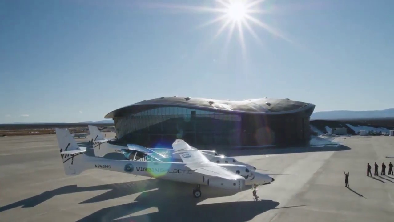 Virgin Galactic's SpaceShipTwo Arrives at Spaceport America - YouTube