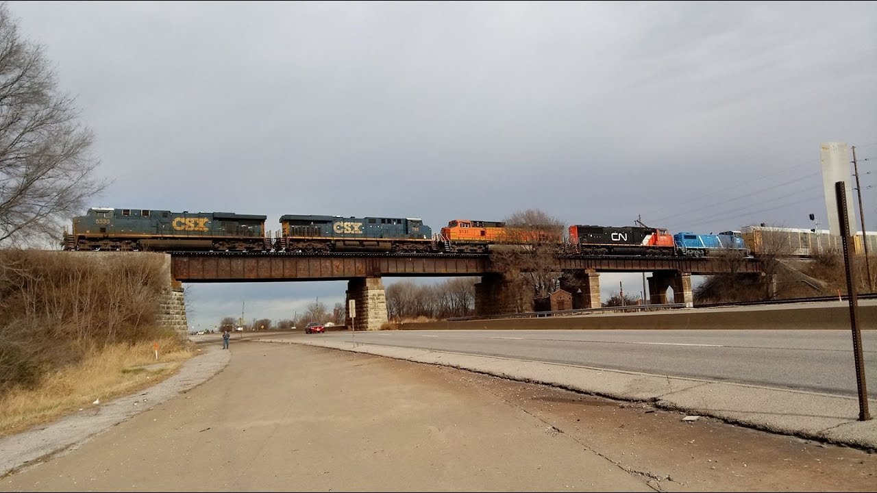 12/10/17 - Quite the Locomotive Consist on UP Mixed Freight Train - YouTube