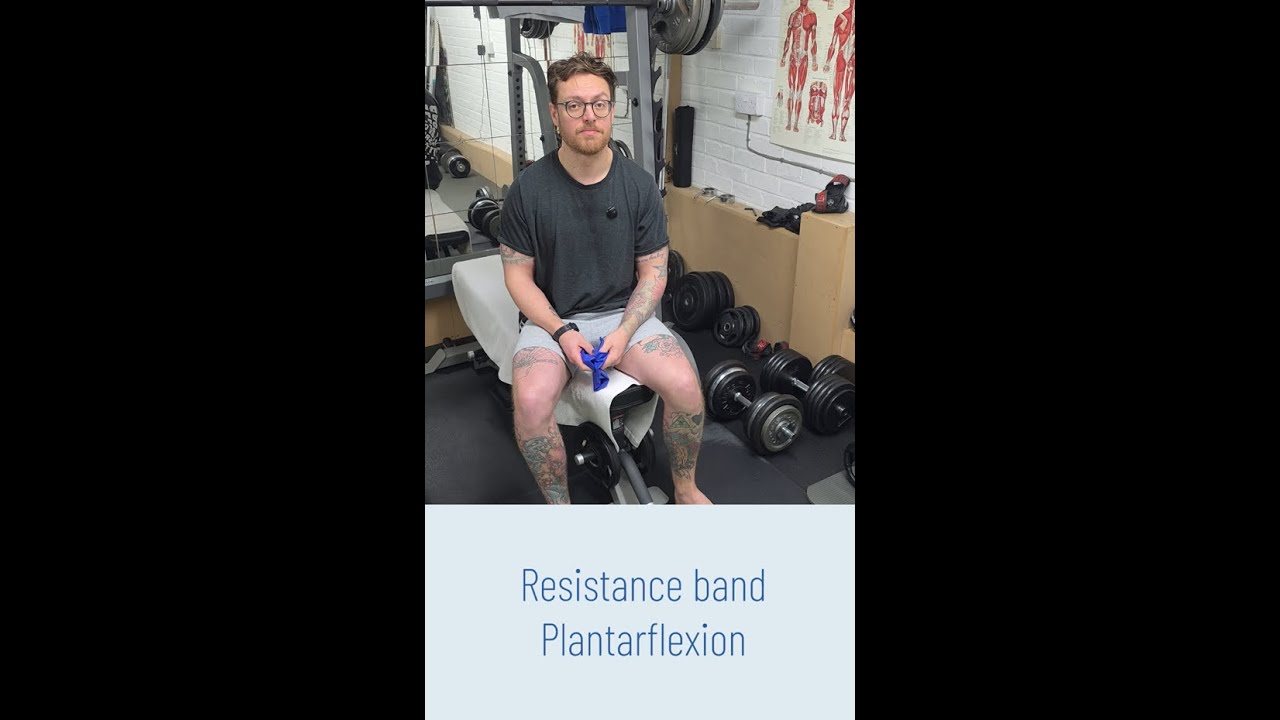 Calf, Achilles and Plantar Fascia Exercises - Resistance Band ...