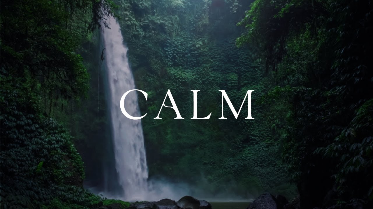 Waterfall Relaxing Calm Guitar Music | Soothing Melodies for Stress ...