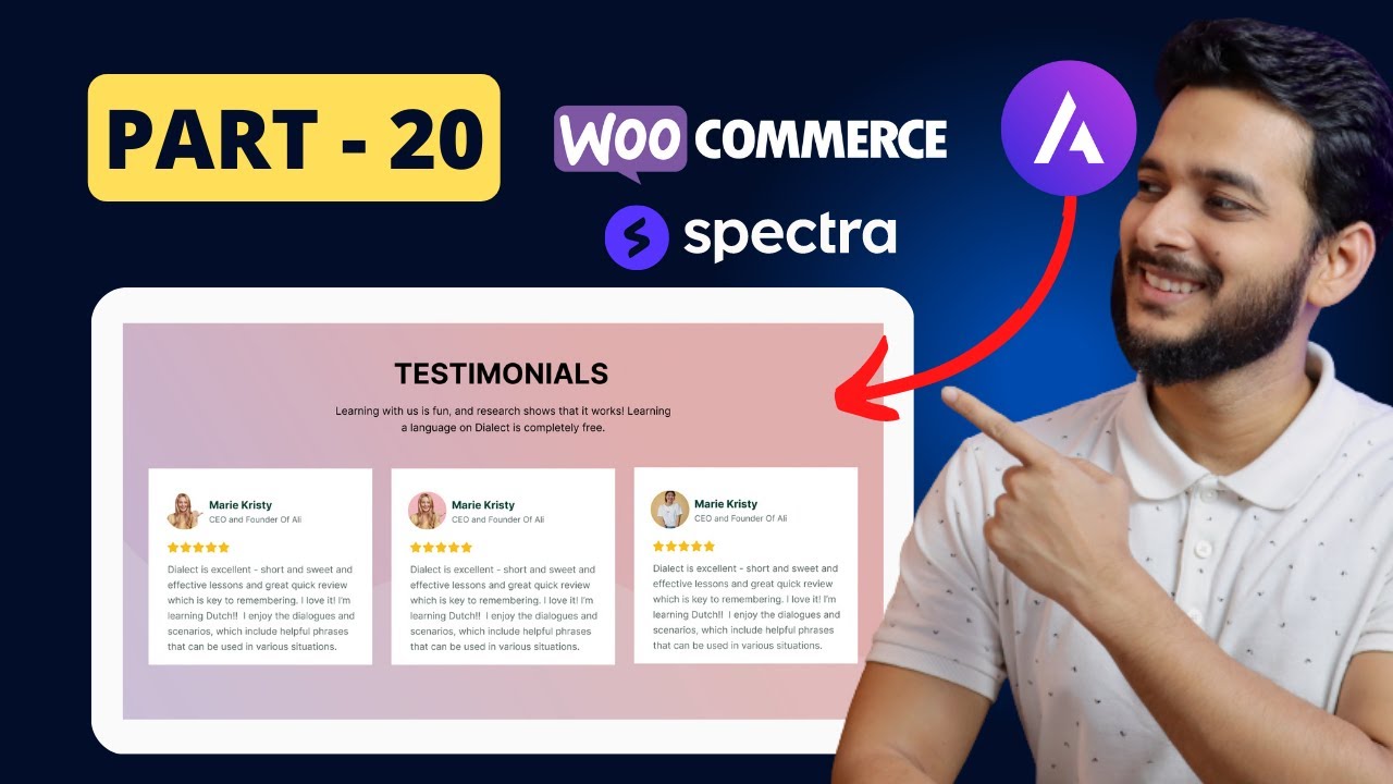 20. How to Design a Testimonial Section using Gutenberg Block and ...