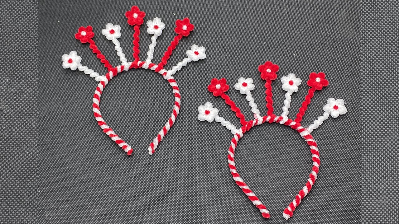 DIY | Cara Mudah Membuat Bando Kawat Bulu Merah Putih Untuk Hari ...