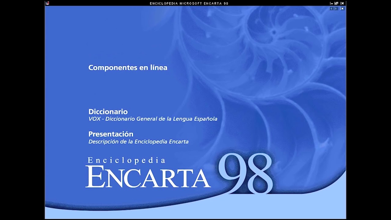 Introducción Enciclopedia Encarta 98 - YouTube