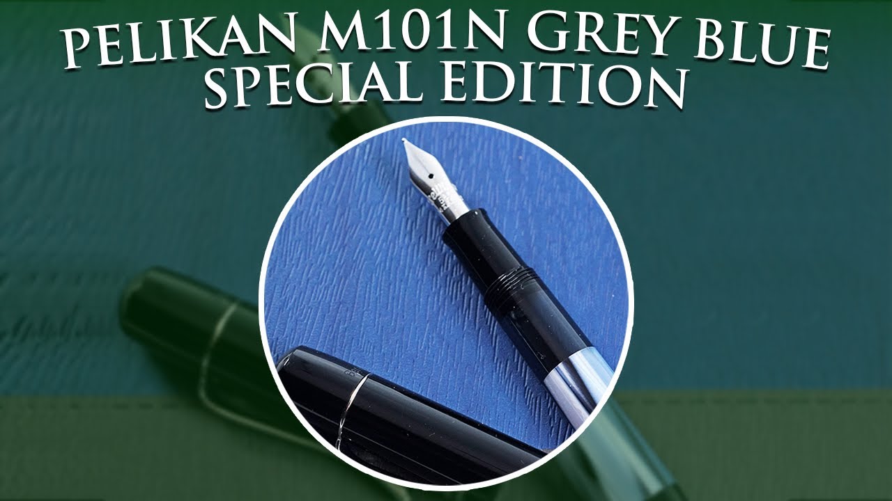In A Snapshot - Pelikan M101N Grey Blue Special Edition - YouTube