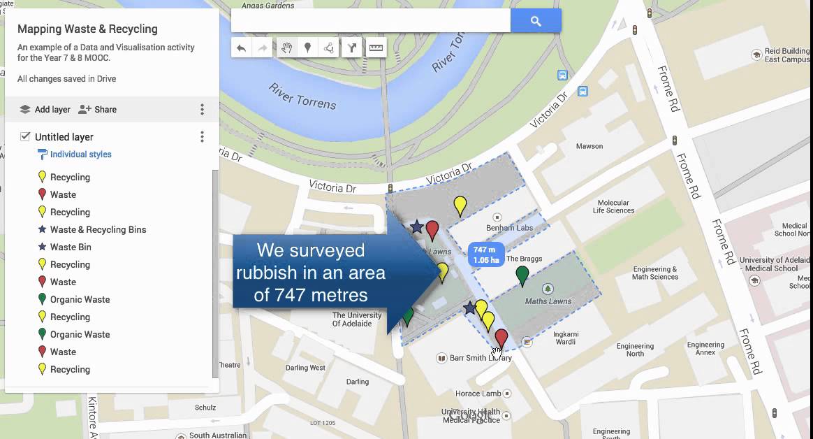 Rubbish Survey Activity with Google Maps - YouTube